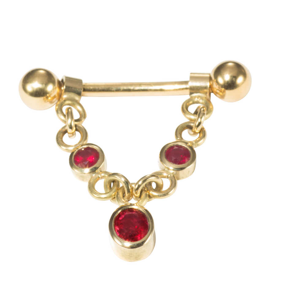 Brustwarzenschmuck | Brustwarzenpiercing | Goldpiercingart.de